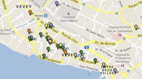 Restaurants à Vevey & Environs Suisse Switzerland Schweiz